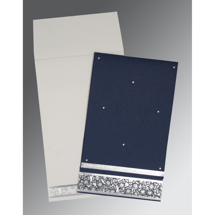TATIANA MIDNIGHT BLUE MATTE FOIL STAMPED WEDDING INVITATION : CW-1433 ...