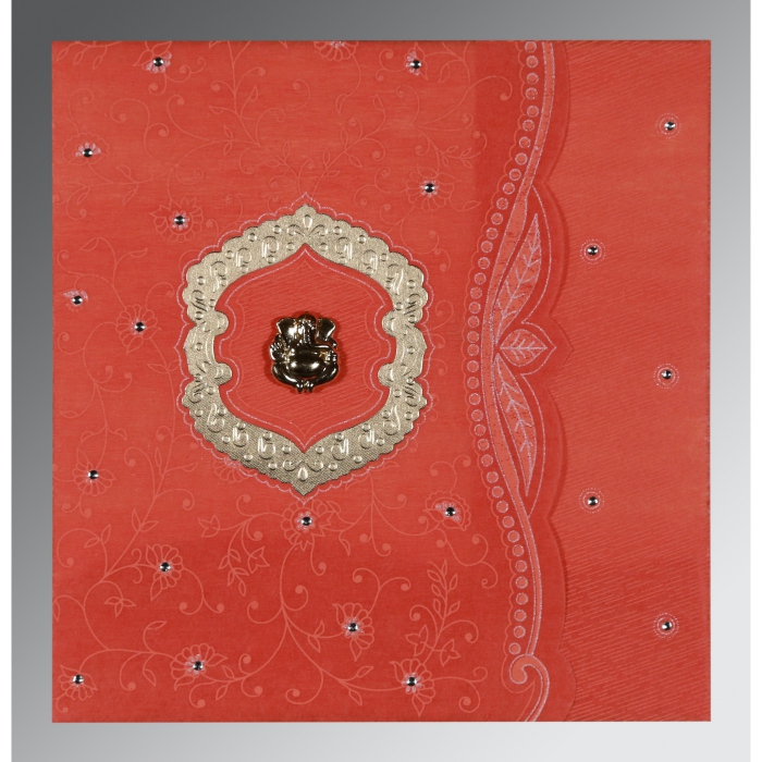 SWEET NECTAR SHIMMERY FLORAL THEMED - EMBOSSED WEDDING CARD : CW-8209M ...