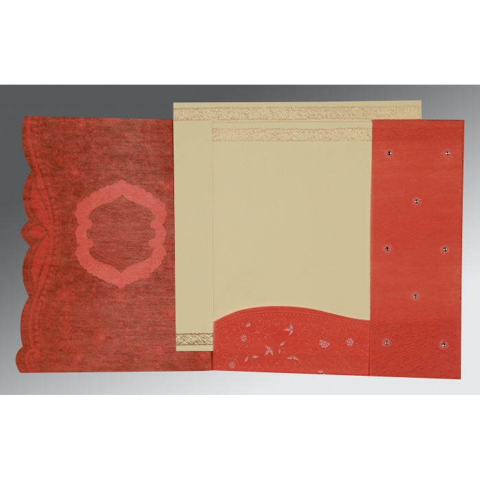 SWEET NECTAR SHIMMERY FLORAL THEMED - EMBOSSED WEDDING CARD : CW-8209M ...
